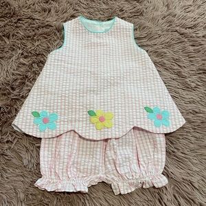 Matching Sets | Seer Sucker Pink Set | Poshmark